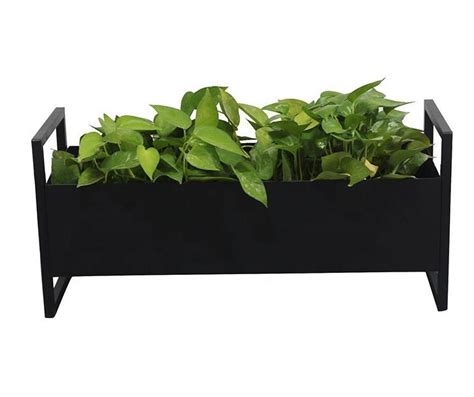Removable Rectangular Outdoor Large Garden Metal Flower Pots And Planters