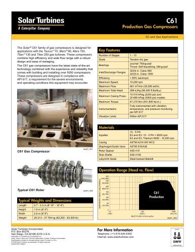 All Solar Turbines Catalogs And Technical Brochures
