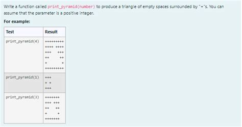 Solved Write A Function Called Print Pyramid Number To Chegg Com
