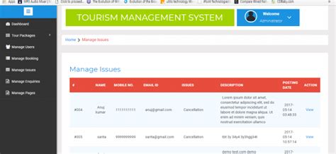 Tourism Management System Using PHP With Source Code Source Code Projects