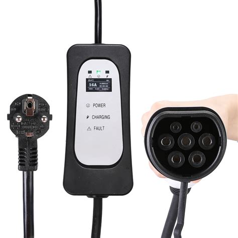 220v typ 2 mode 2 16a schnell ev ladekabel für elektroauto ladestecker