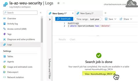 Query And Send Results To A New Table In Log Analytics Workspace 5