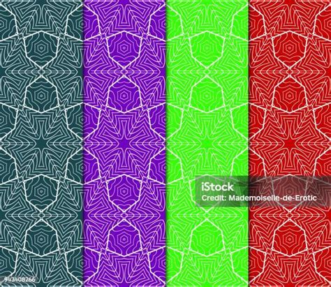 아트 데코 스타일 완벽 한 패턴 질감의 컬렉션입니다 컬러 배경입니다 벡터 일러스트입니다 0명에 대한 스톡 벡터 아트 및 기타 이미지 Istock
