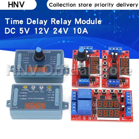 Dc 5v 12v 24v 10a 가변 시간 지연 릴레이 모듈 Led 디지털 타이밍 릴레이 타이머 지연 트리거 스위치 타이머 제어 스위치반도체 집적회로 Aliexpress