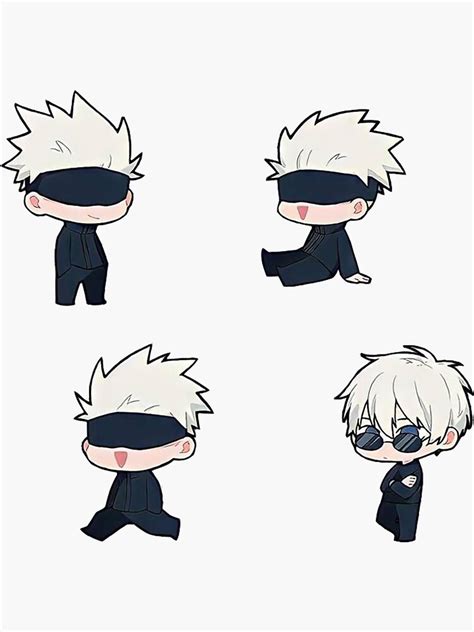 Cute Chibi Satoru Gojo Sticker For Sale By Animeultima Redbubble