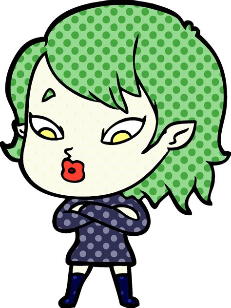 Cute Cartoon Vampire Girl 12448212 Vector Art At Vecteezy