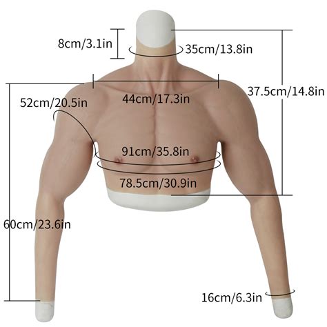 Knowu Muscle Suit Male Strong Muscle Arm Silicone Fake Muscle Realistic