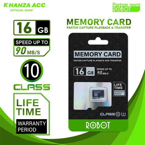 Jual Khanzaacc Kartu Memori Hp Micro Sd Robot Gb Gb Gb Gb Memory Card Original Bergaransi