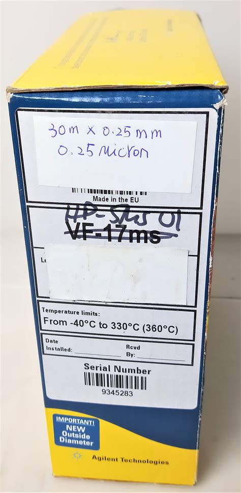 New Open Box Agilent Hp Ms Ui S Ui Capillary Column M X