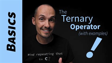 The Ternary Operator Examples In C And C YouTube