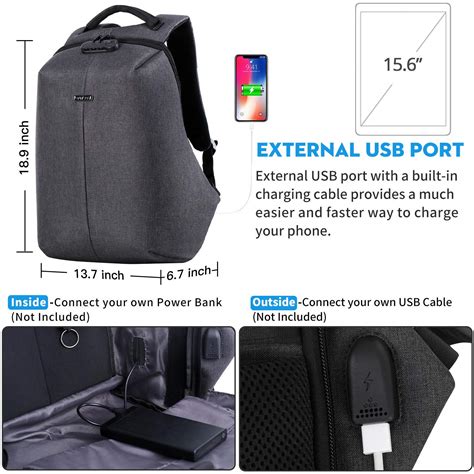 Buy Anti Theft Travel Backpack Waterproof Laptop Backpack For Men Women