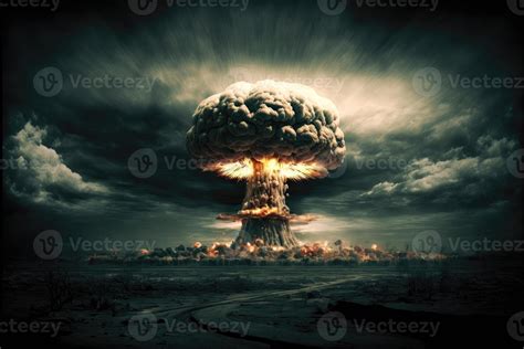 nuclear proliferation and war nuclear explosion abstract background