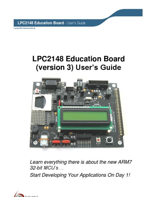 Lpc2148 Education Board Users Guide Version 3 0 Rev C Download Free Pdf Analog To Digital