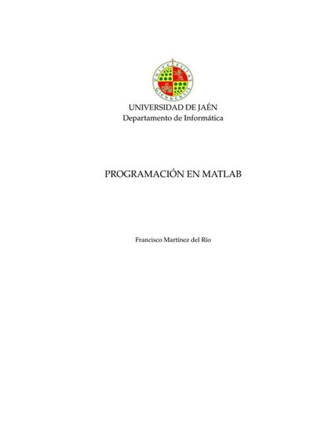 Programacion En Matlab Meta Udocz
