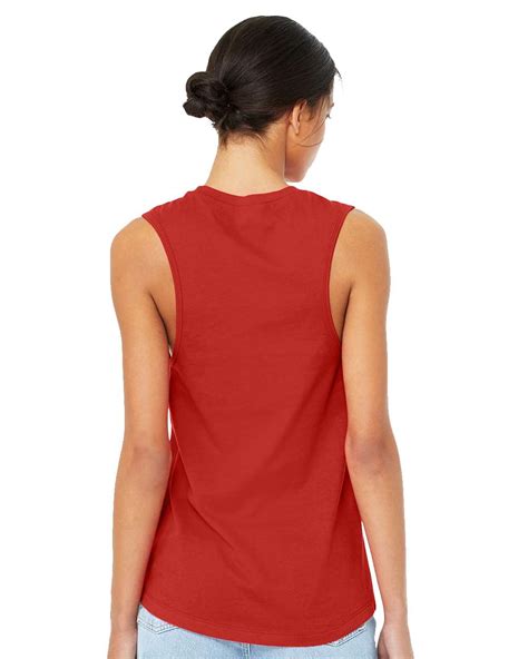 Bella Canvas Womens Jersey Muscle Tank Top Sleeveless Blank 6003 Up