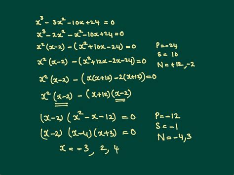 Solving A Cubic Equation Math High School Math Showme