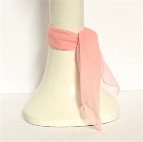 Pink Chiffon Neck Scarf Headscarf Etsy