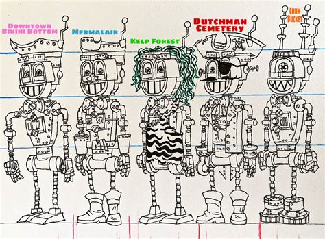 Spongebob Bfbbr Triviannouncer Lineart By Wilduda On Deviantart