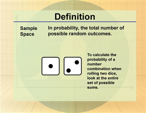 Sample Space Definition Math Example