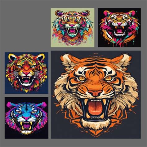 Tiger Sketch Tattoo Drawing Drawing Style Stylization Total 05
