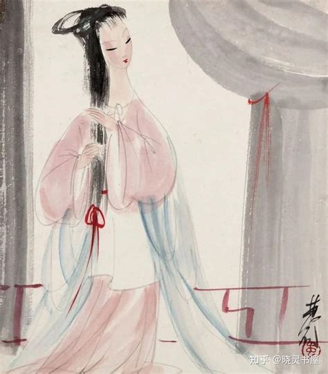 林风眠人物画：古装仕女画（一） 知乎
