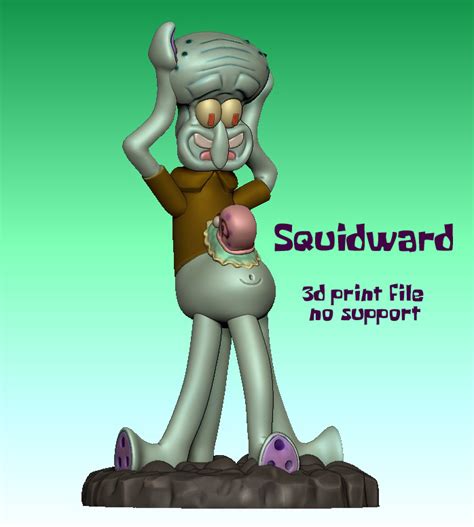 Stl File Squidward 🦀 ・3d Printer Design To Download・cults