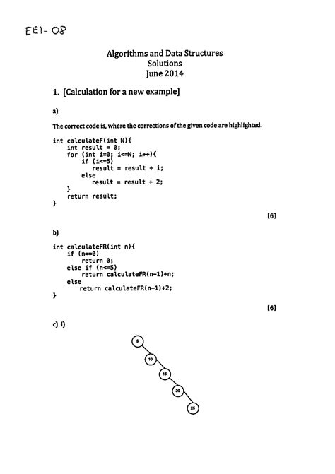 Exam 2014 Questions Algorithms And Data Structures Solutions June