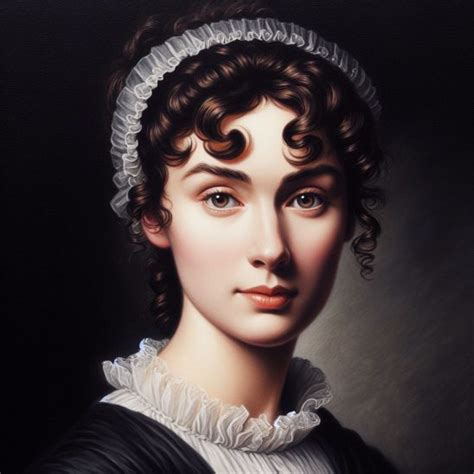 Jane Austen Portrait Artwork Pixelzcc