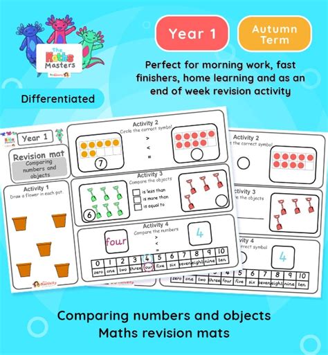 Year Comparing Objects And Numbers Revision Mats Year Place
