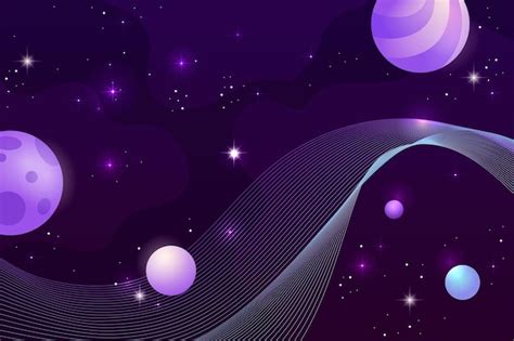 Premium Vector Horizontal Space Background With Abstract Shape And