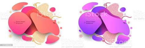 독특한 장식 그래픽 요소입니다 추상적인 모양 동적 개념 배경입니다 그라데이션 모양 배너 예술입니다 최소한의 현대 스타일 컬러 구성 Eps10 벡터입니다 유기농에 대한 스톡