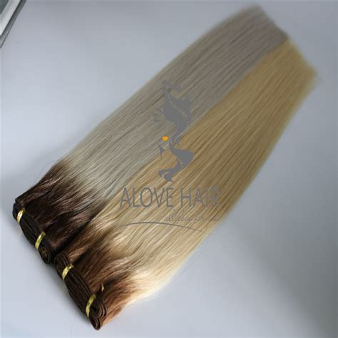 Best Ombre Color Hand Tied Human Hair Extensions Manufacturer Alove Hair