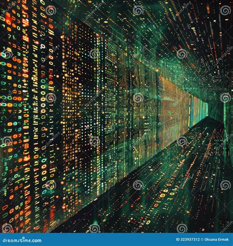 Data Code Binary Background Digital Binary Data On Computer Screen