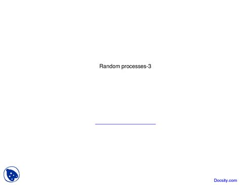 Gaussian Random Process Stochastic Structural Dynamics Lecture Slides Docsity