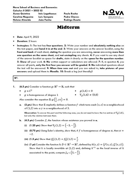 calculus ii 2021 2022 s2 midterm pdf theorem functions and mappings