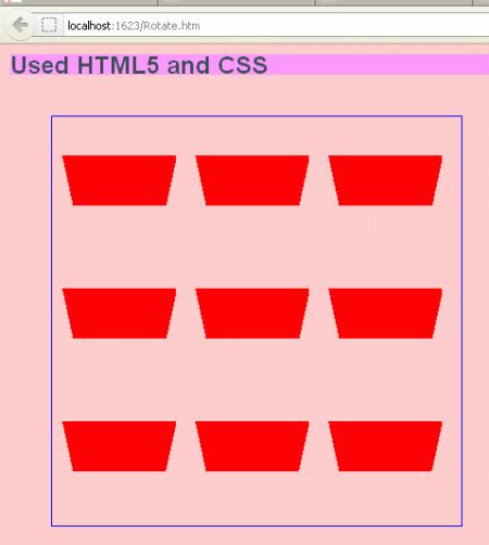 Create Transformations Of A Shape Using HTML