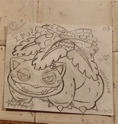 Venusaur Fan Art Pencil By Sasunarulover99 On Deviantart