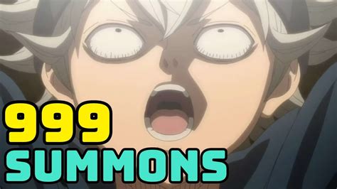999 SUMMONS Black Clover Mobile YouTube