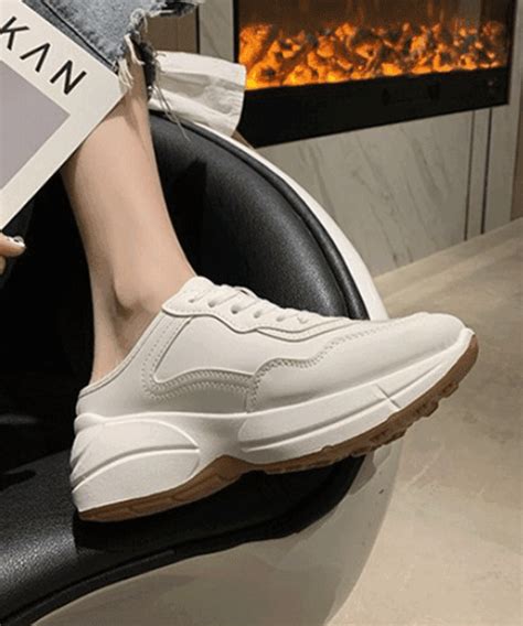 슈즈원 당일출고 뉴미르 어글리 통굽 키높이 운동화 블로퍼1color55cm