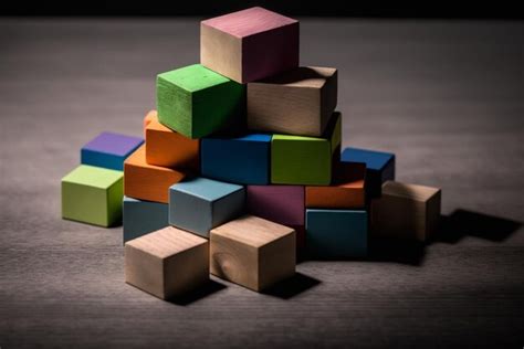 premium ai image a pile of colorful building blocks representing the