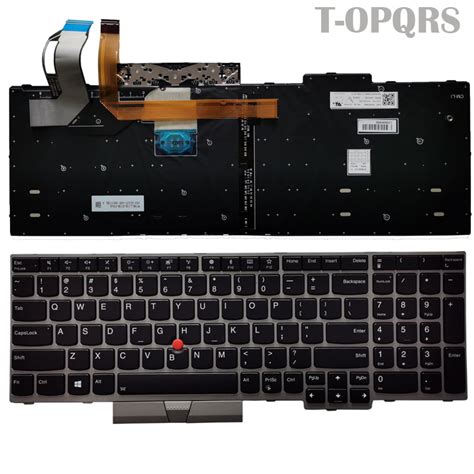 New For Lenovo Thinkpad E590 L580 E580 E585 P52 Keyboard With Backlit