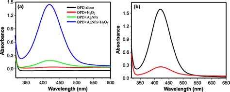 A Uvvisible Absorption Spectra Of Opd Alone Opd H2o2 Opd Download Scientific Diagram