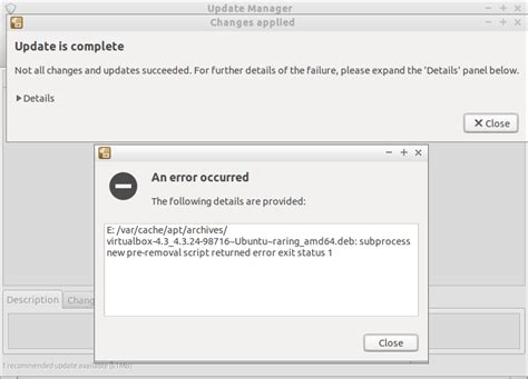 Linux Basics How To Fix E Var Cache Apt Archives Subprocess New Pre Removal Script Returned