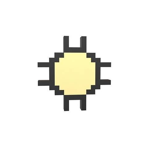 3d Model Pixel Sun V1 002 Vr Ar Low Poly Cgtrader