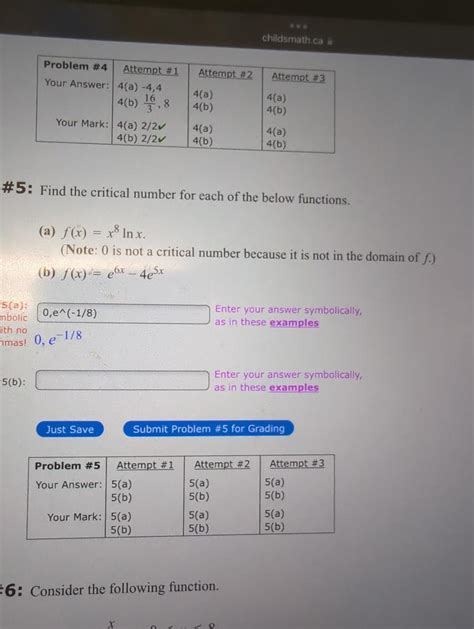 Solved Find The Critical Number For Each Of The Below Chegg