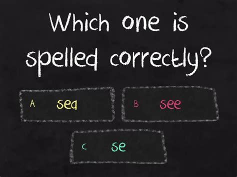 which one is spelled correctly quiz