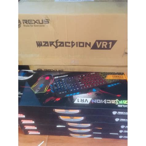 Jual Keyboard Mouse Gaming Rexus Vr1 Mouse Pad Shopee Indonesia