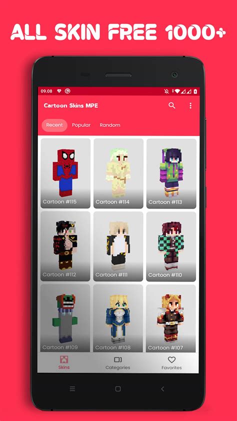 Cartoon Skins Minecraft Pe Apk Für Android Herunterladen