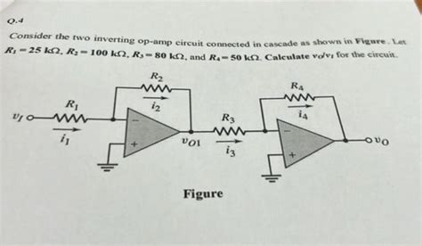 Solved Consider The Two Inverting Op Circuit Connected Chegg