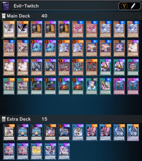 New Decklist Made For Evil Spright Rmasterduel